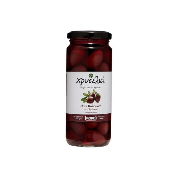 ΕΛΙΕΣ ΧΡΥΣΕΛΙΑ ΚΑΛΑΜΩΝ ΣΕ ΟΞΟΑΛΜΗ 200ΓΡ - Rhodes Delivery