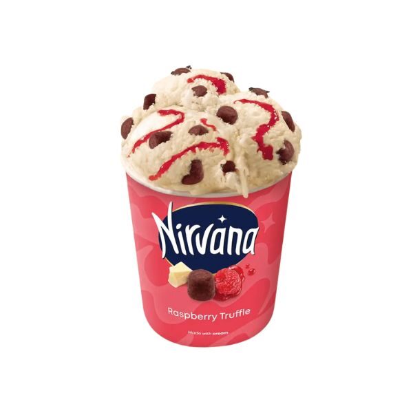 NIRVANA RASPBERRY TRUFFLE 420ML - Rhodes Delivery