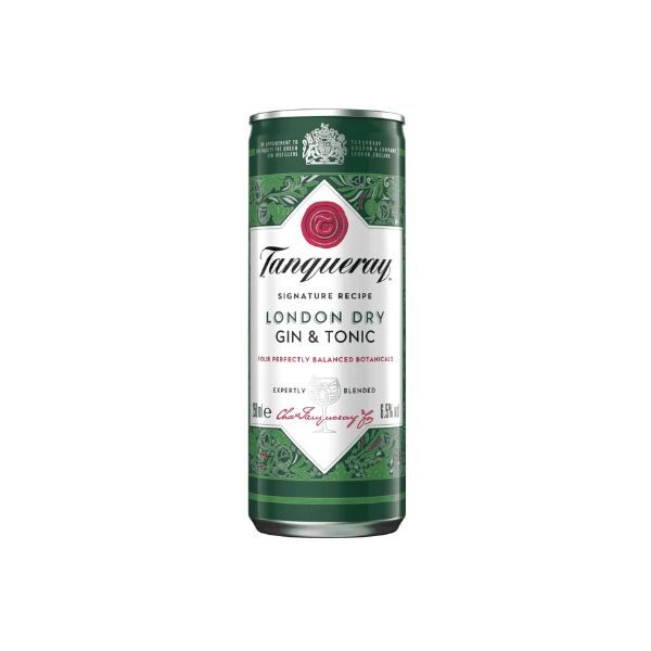 TANQUERAY GIN & TONIC RTD 250ML - Rhodes Delivery